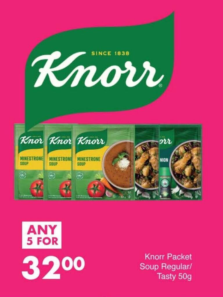 Knorr Packet Soup Regular Tasty 50g Offer At Save