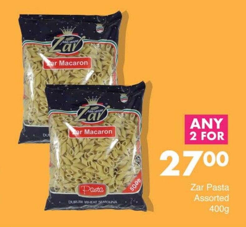 Zar Pasta Assorted 400g offer at Save