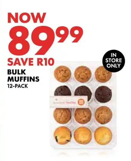 BULK MUFFINS 12-PACK offer at Woolworths