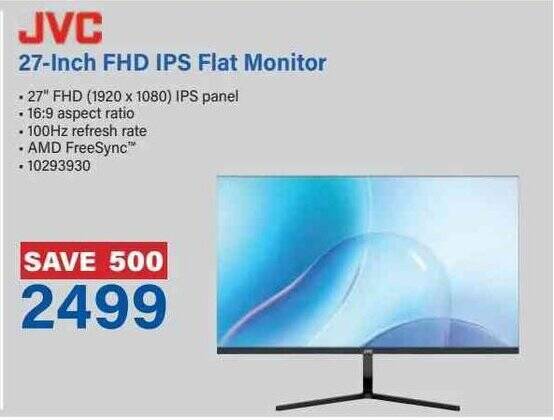 JVC 27-Inch FHD IPS Flat Monitor offer at Incredible Connection