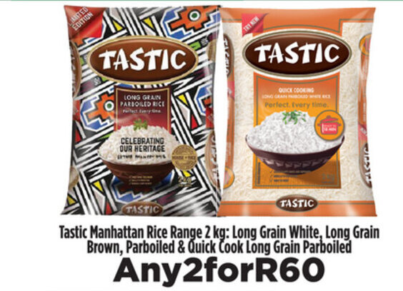 Tastic Manhattan Rice Range 2kg offer at Food Lover's Market