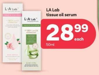 La lab cosmetics offer at PEP