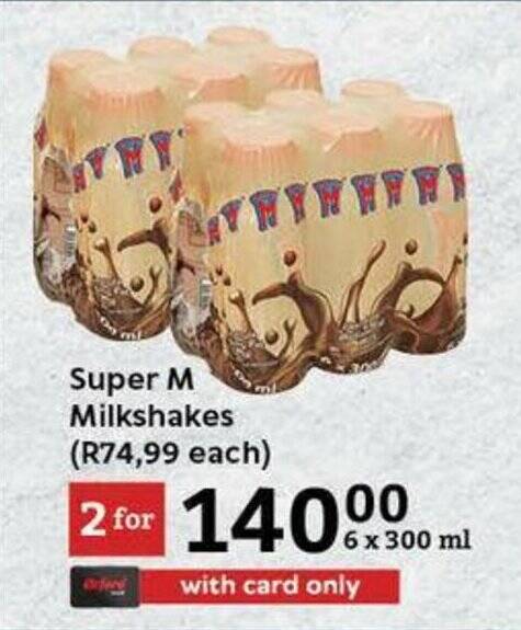 Super M Milkshakes offer at Oxford Freshmarket