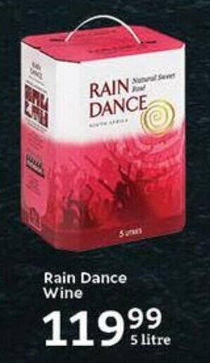 Rain Dance Wine 5 litre offer at Oxford Freshmarket