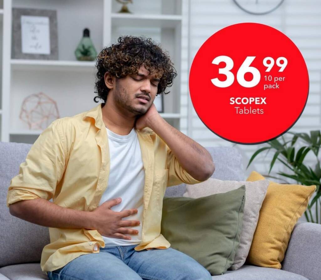 SCOPEX Tablets 10 per pack offer at Checkers