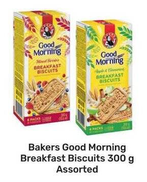 Bakers Good Morning Breakfast Biscuits 300g Assorted offer at Game