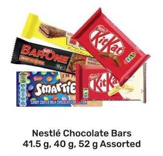 Nestlé Chocolate Bars 41.5g, 40g, 52g Assorted offer at Game