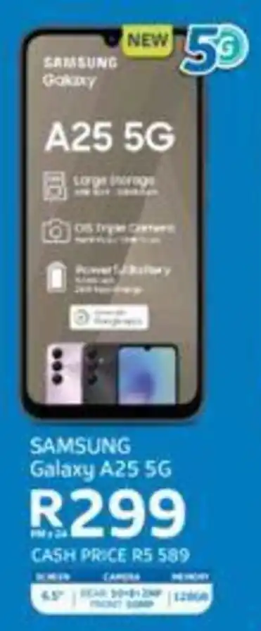 SAMSUNG Galaxy A25 5G offer at Telkom
