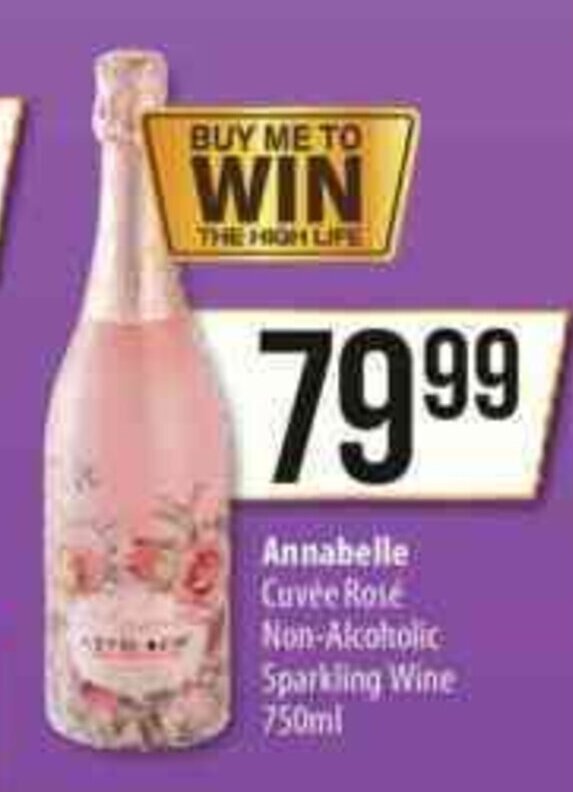 Annabelle Cuvee Rose Non Alcoholic Sparkling Wine 750ml Offer At Spar Tops annabelle-cuvee-rose-non-alcoholic-sparkling-wine-750ml-offer-at-spar-tops