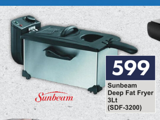 Sunbeam - Deep Fat Fryer 3Lt (SDF-3200) offer at President Hyper