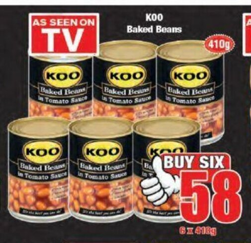 Koo Baked Beans 410g offer at Boxer