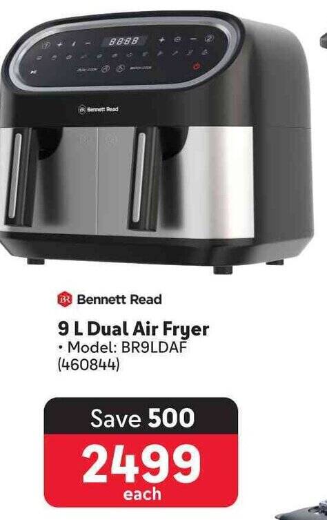 Bennett Read 9L Dual Air Fryer offer at Makro