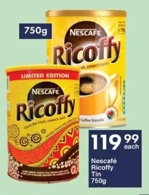 Nescafé Ricoffy Tin 750g offer at President Hyper