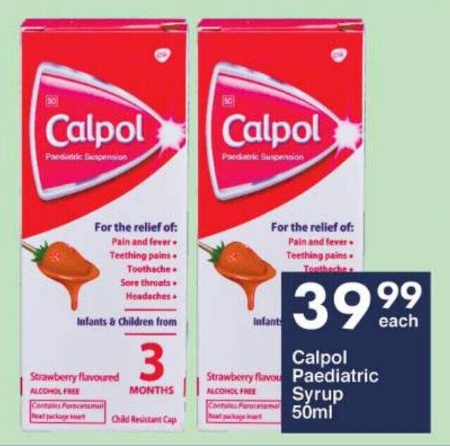 All Calpol offers - Find and view the cheapest Calpol offer!