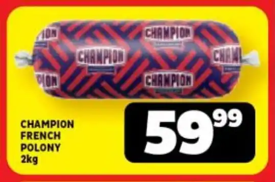CHAMPION FRENCH POLONY 2kg offer at Usave