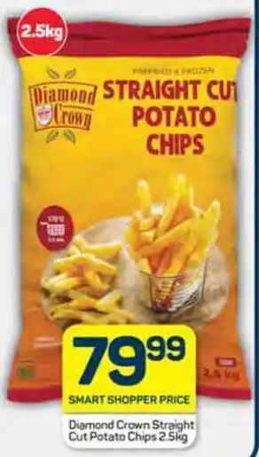Diamond Crown Straight Cut Potato Chips 2.5kg offer at Pick n Pay