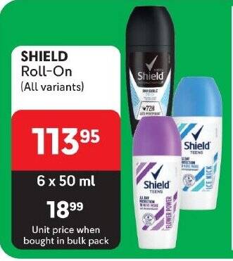 SHIELD Roll-On (All variants) offer at Makro