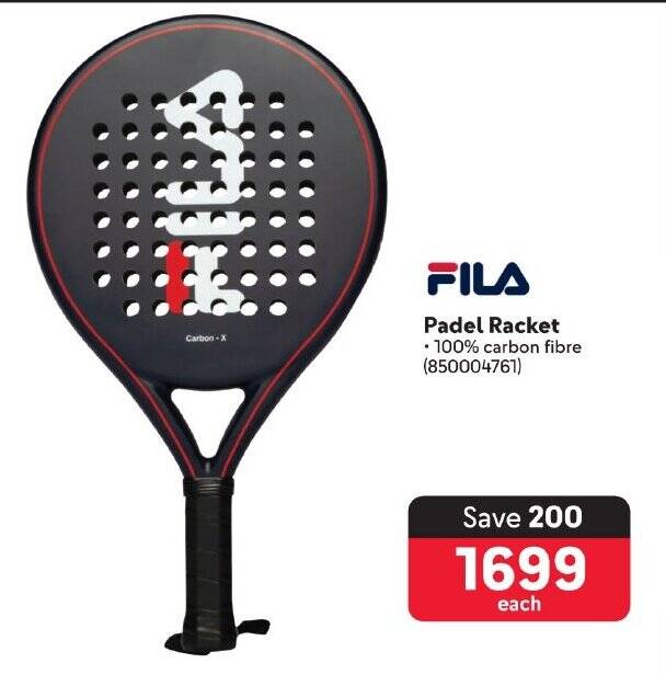 FILA Padel Racket offer at Makro