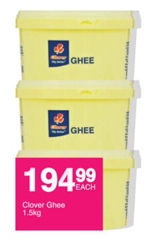 Clover Ghee 1,5kg offer at Save