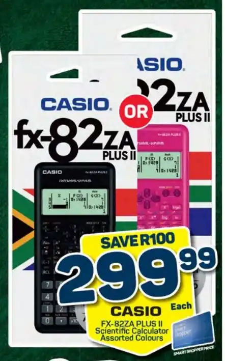 CASIO FX-82ZA PLUS II Scientific Calculator Assorted Colours offer at ...