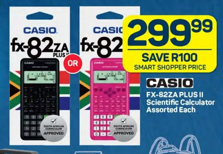 CASIO FX-82ZA PLUS II Scientific Calculator Assorted Each offer at Pick ...