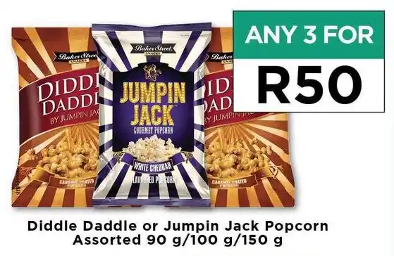 Diddle Daddle or Jumpin Jack Popcorn Assorted 90g/100g/150g offer at ...