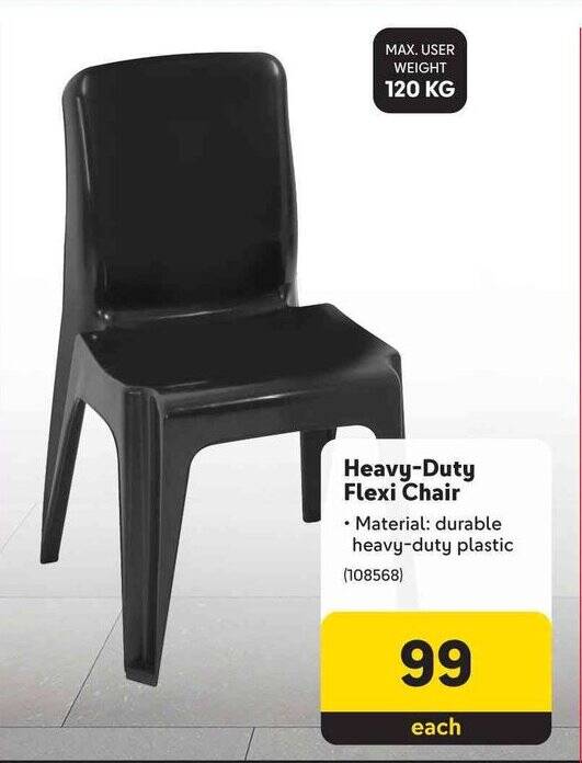 Heavy-Duty Flexi Chair offer at Makro