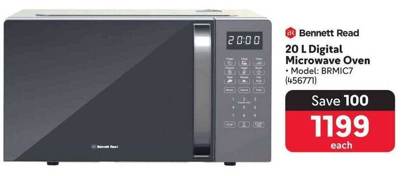 Bennett Read 20L Digital Microwave Oven offer at Makro