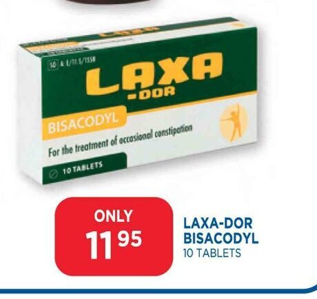 Laxa-dor Bisacodyl 10 Tablets offer at Link Pharmacy