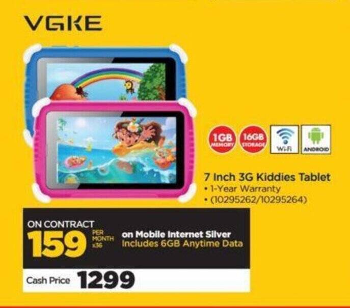 7 Inch 3G Kiddies Tablet offer at HiFi Corp
