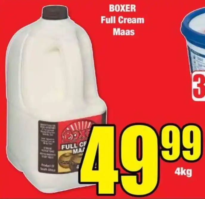 BOXER Full Cream Maas offer at Boxer