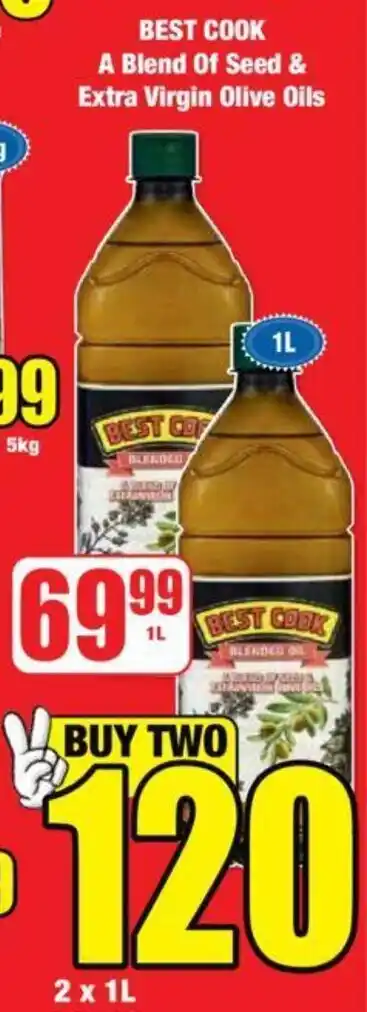 BEST COOK A Blend Of Seed & Extra Virgin Olive Oils offer at Boxer