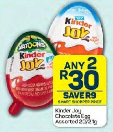 All Kinder joy offers - Find and view the cheapest Kinder joy offer!