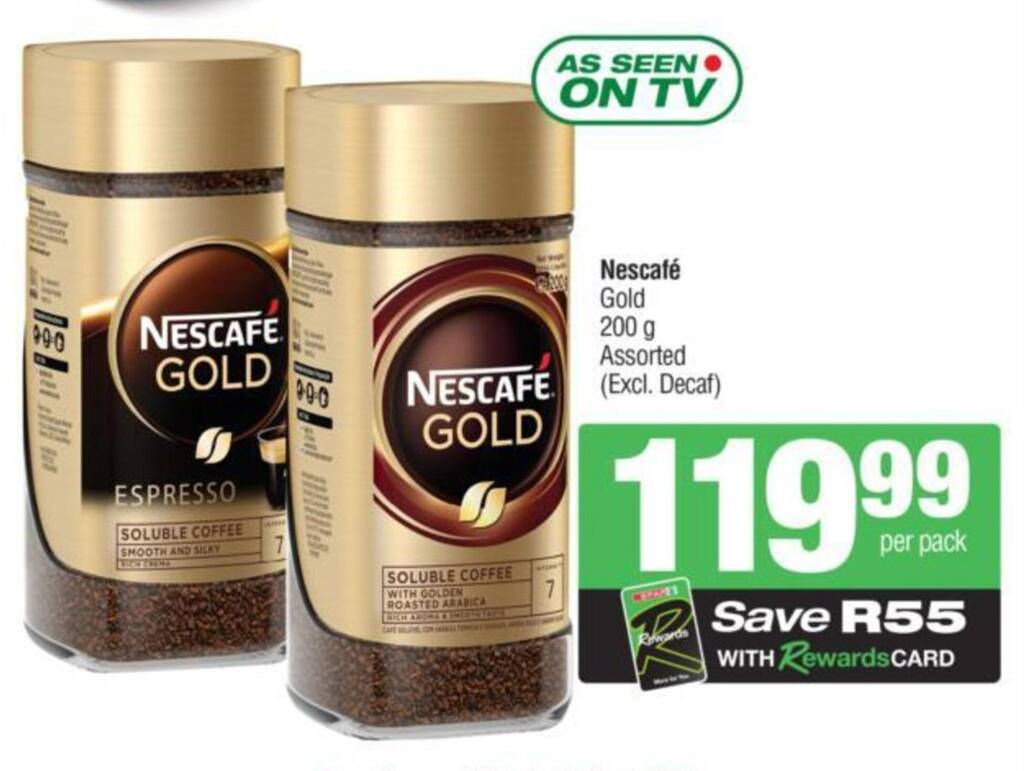 Nescafé Gold 200g Assorted offer at Spar