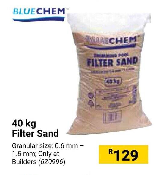 40 kg Filter Sand offer at Builders Warehouse