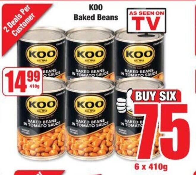 KOO Baked Beans offer at Boxer