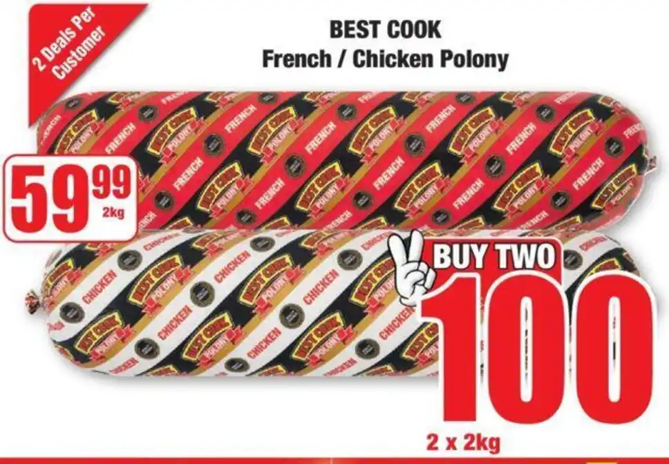 BEST COOK French/ Chicken Polony offer at Boxer