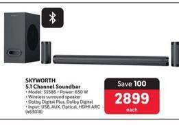 Skyworth - 5.1 channel soundbar offer at Makro