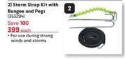 Inspired - storm strap kit with bungee and pegs offer at Makro