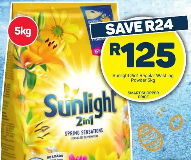 Sunlight 2in1 Regular Washing Powder 5kg offer at Pick n Pay Liquor