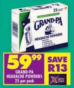 All Headache powders offers - Find and view the cheapest Headache ...