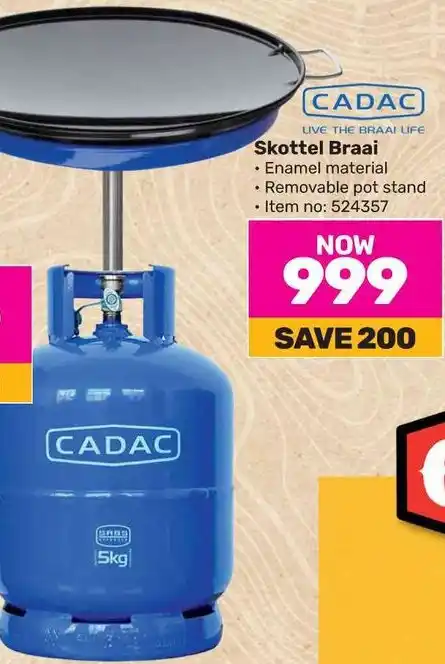 CADAC Skottel Braai offer at Game
