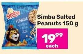 Simba Salted Peanuts 150 g offer at Game