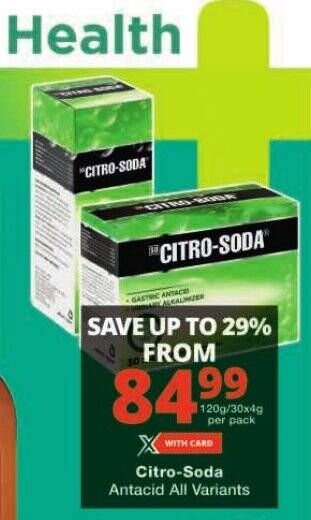 Citro-Soda Antacid All Variants offer at Checkers