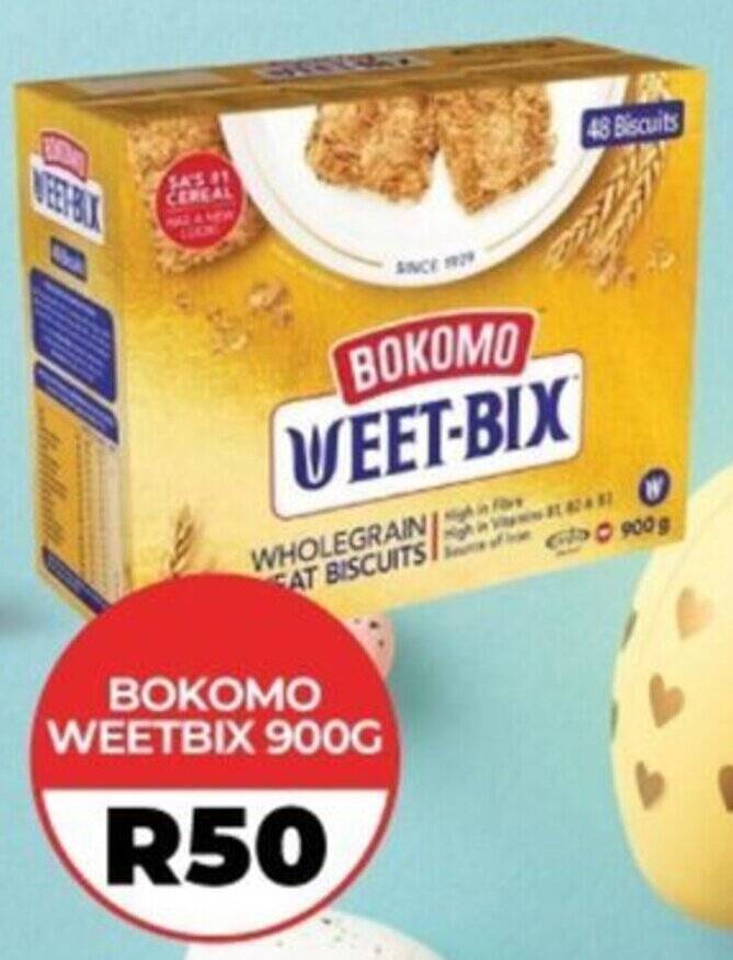 BOKOMO WEETBIX 900G offer at 1UP