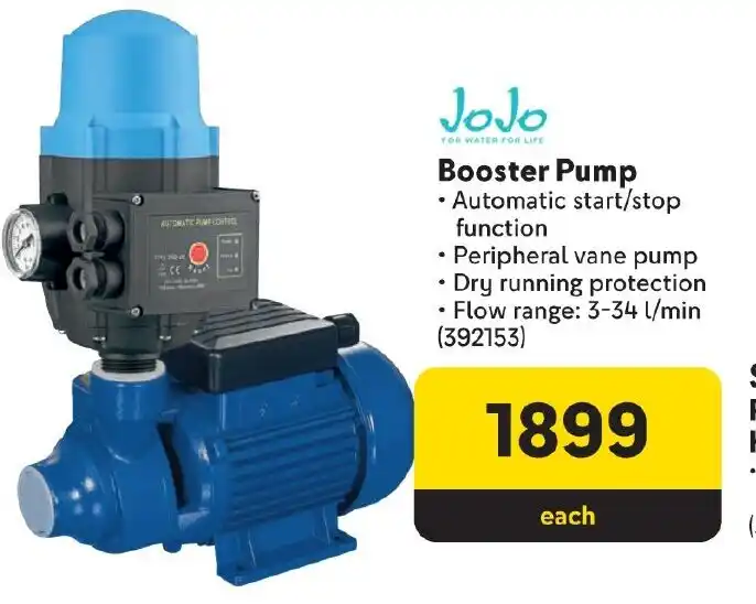 JoJo Booster Pump offer at Makro