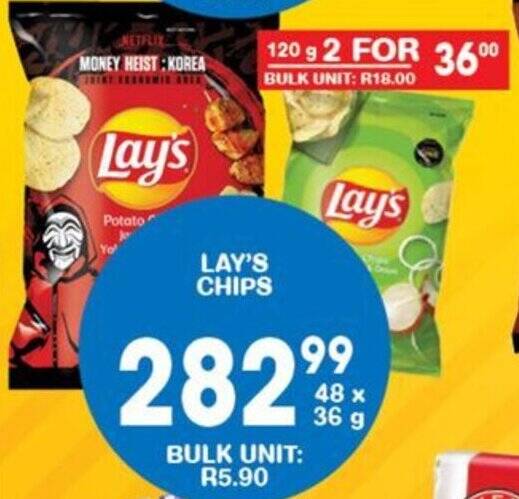 All Lay's offers - Find and view the cheapest Lay's offer!