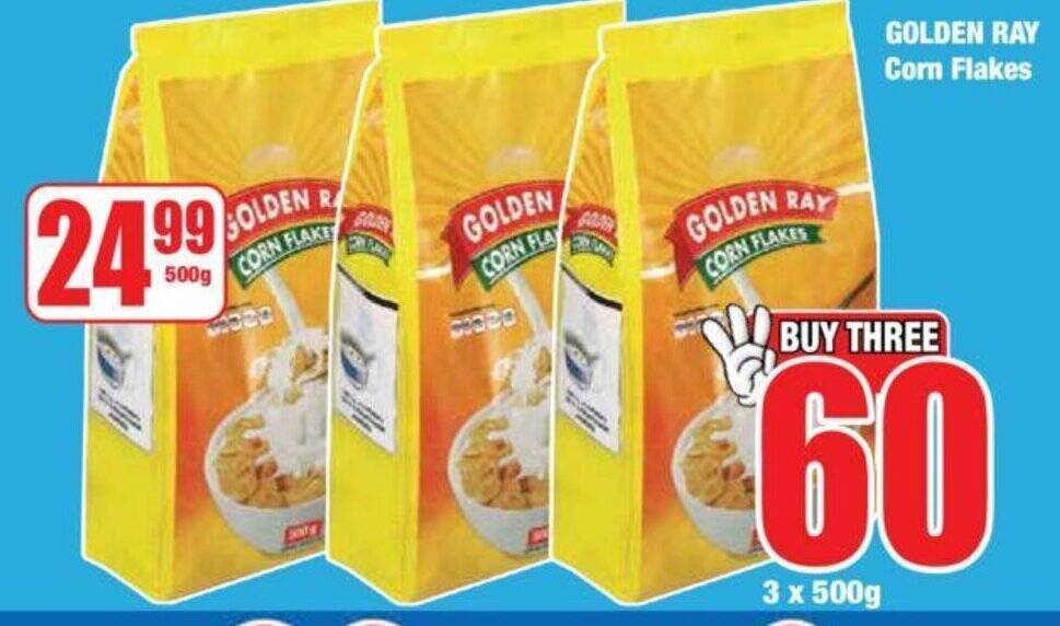 GOLDEN RAY Corn Flakes offer at Boxer