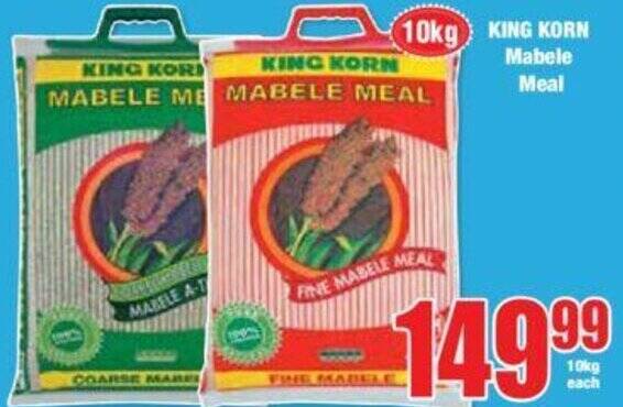 KING KORN MABELE MEAL offer at Boxer
