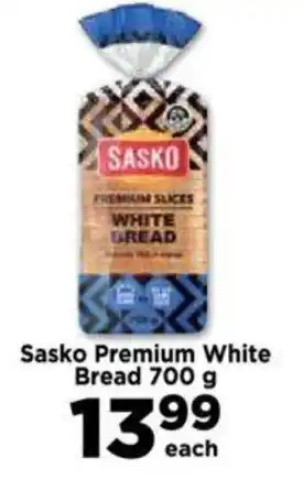 Sasko Premium White Bread 700 g offer at Food Lover's Market